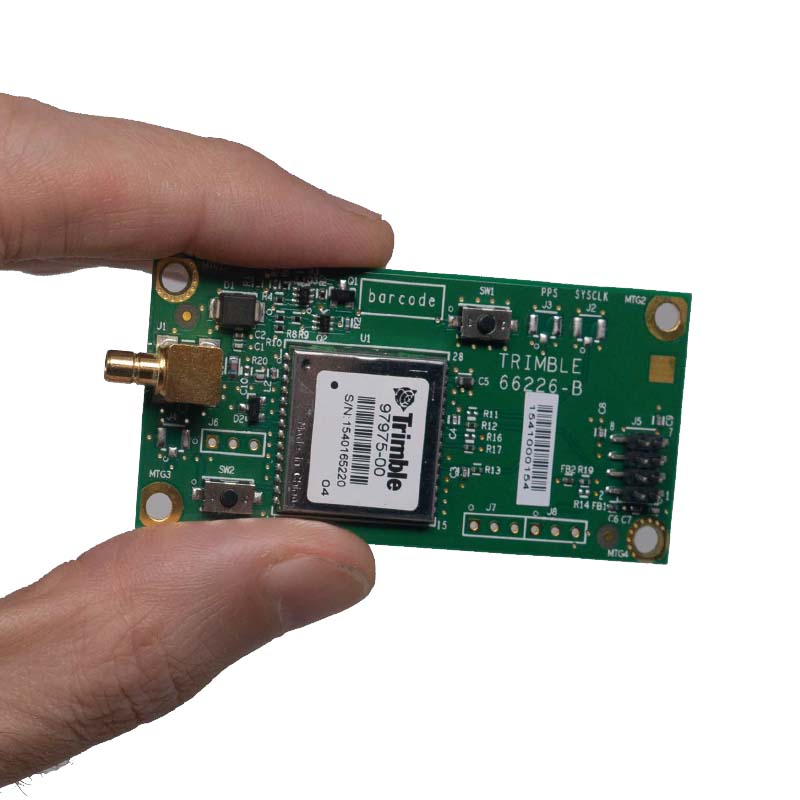 The Timing Module Trimble RES 720 is integrated on the development ...